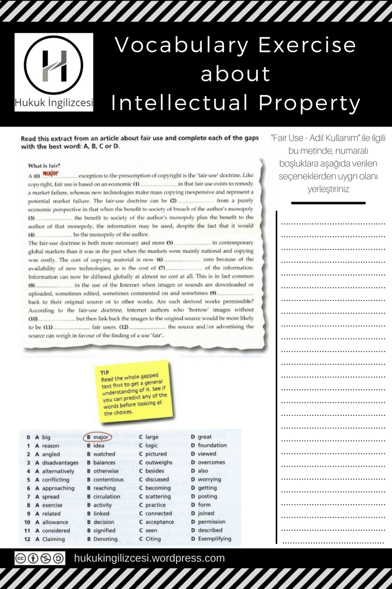 Legal English Vocabulary Exercise – HUKUK İNGİLİZCESİ